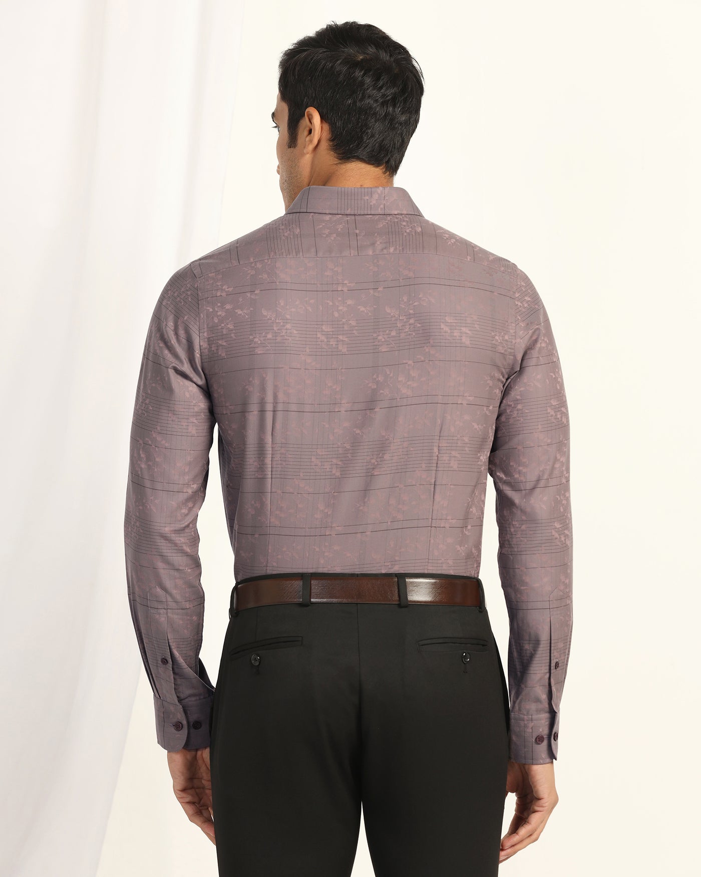 Buy Switch Plum Jacquard Shirt Online India